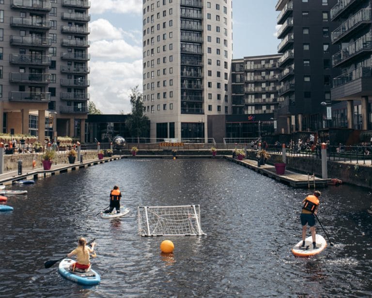 Discover paddleboarding at Leeds Dock | Leeds Dock
